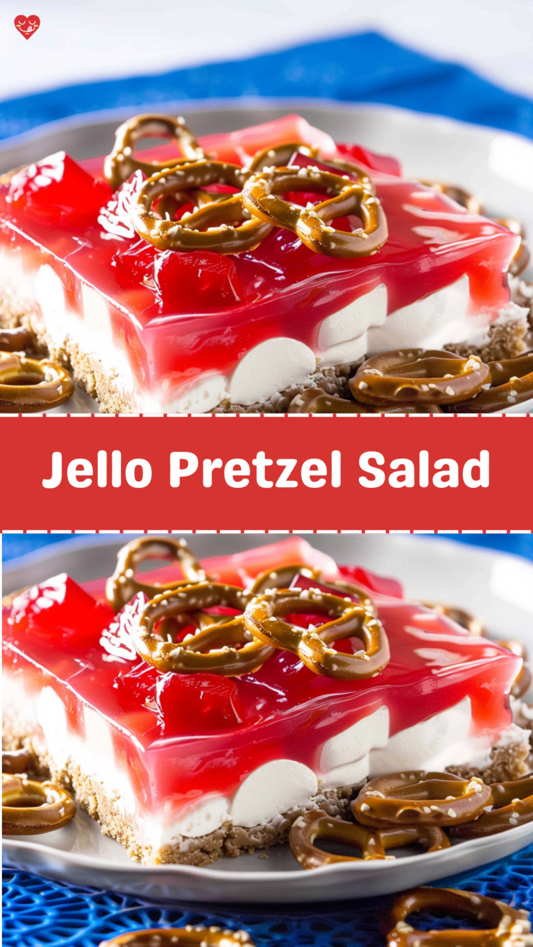 Jello Pretzel Salad - Family Dinner Recipes