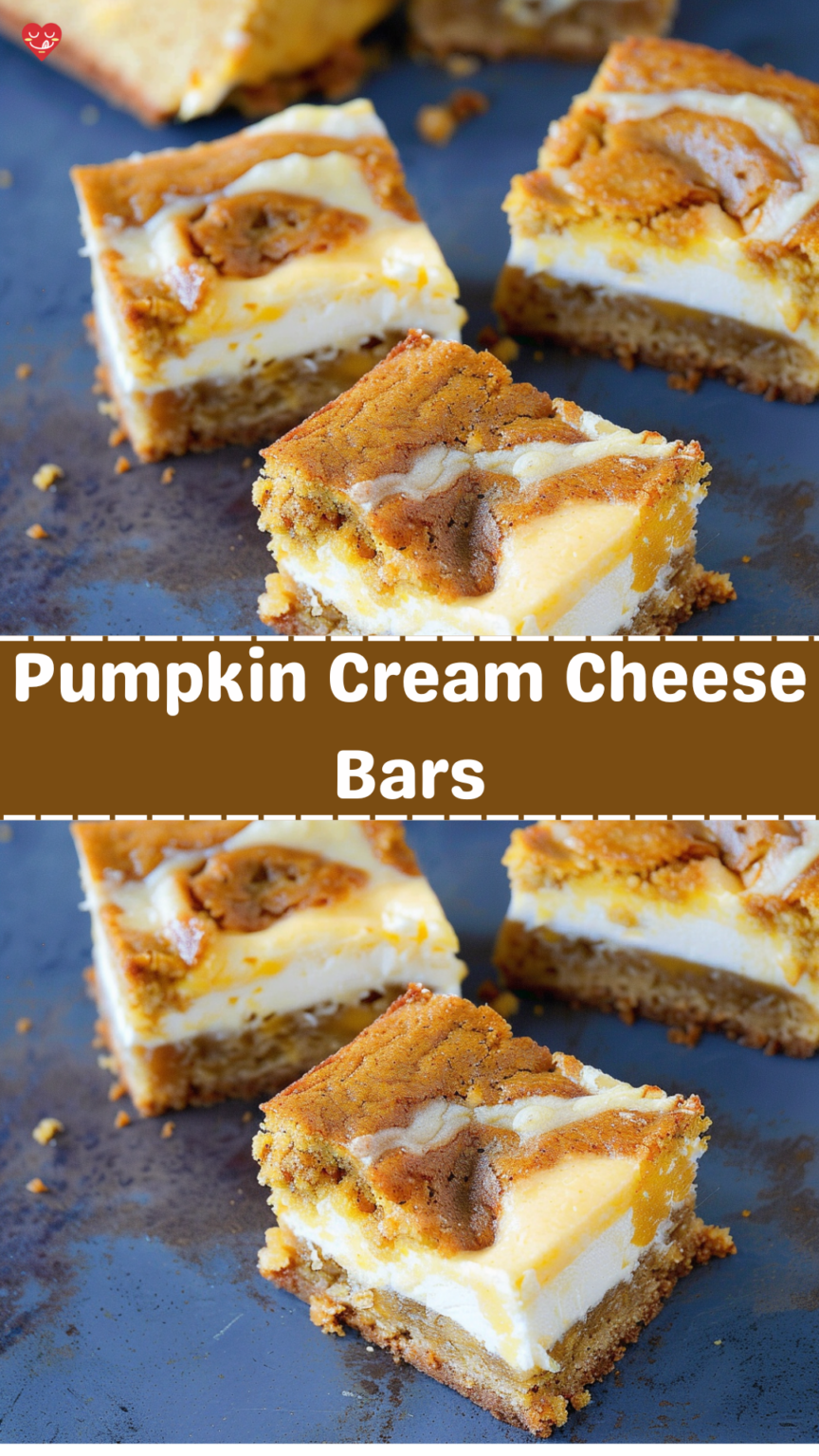 Pumpkin Cream Cheese Bars - Family Dinner Recipes