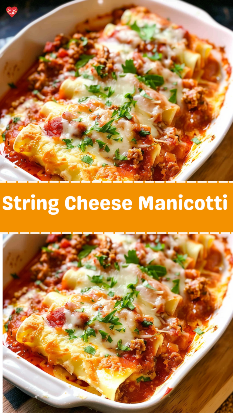 String Cheese Manicotti - Family Dinner Recipes