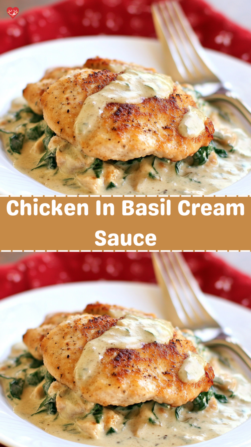Chicken In Basil Cream Sauce - Family Dinner Recipes
