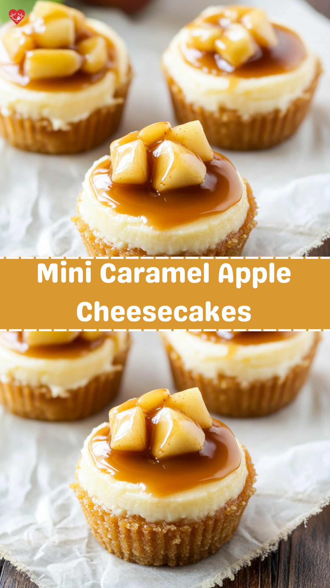 Mini Caramel Apple Cheesecakes - Family Dinner Recipes