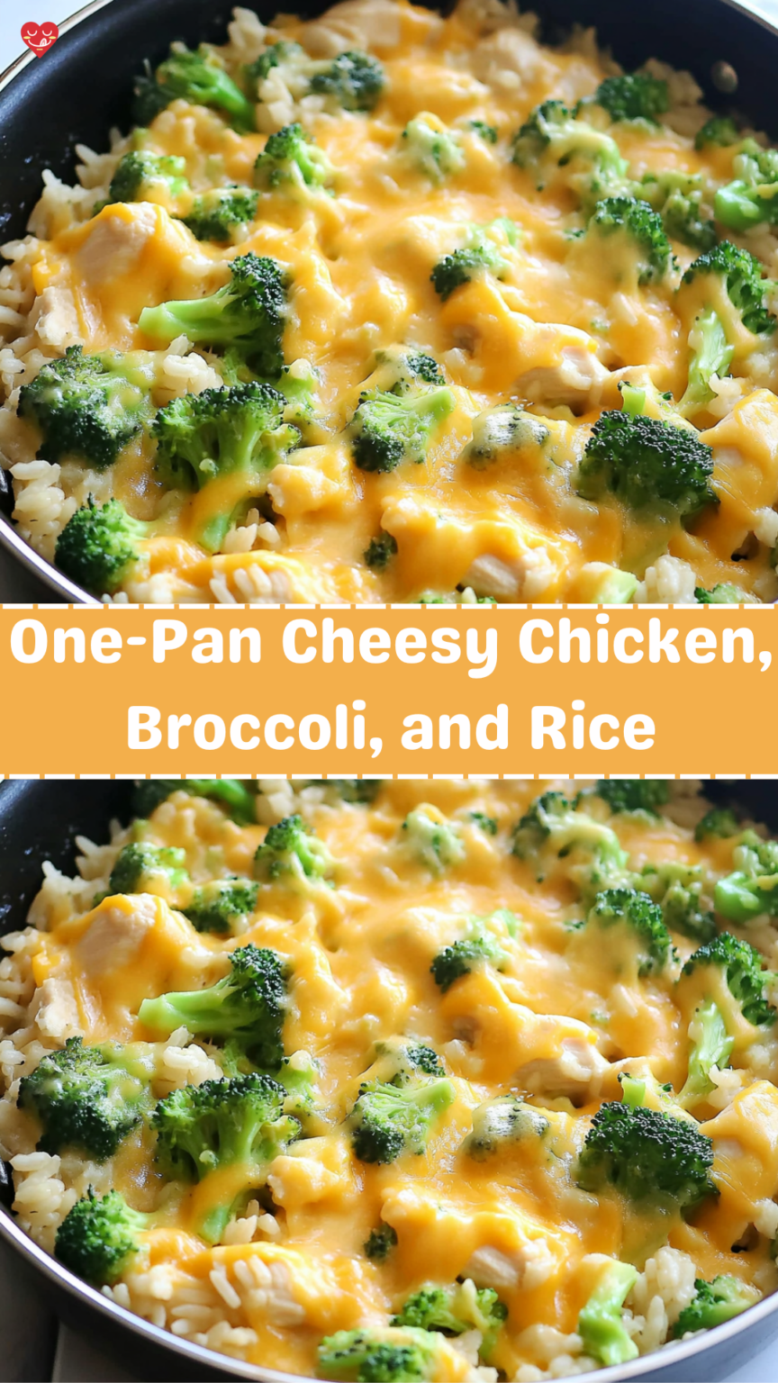 One-Pan Cheesy Chicken, Broccoli, and Rice - Family Dinner Recipes