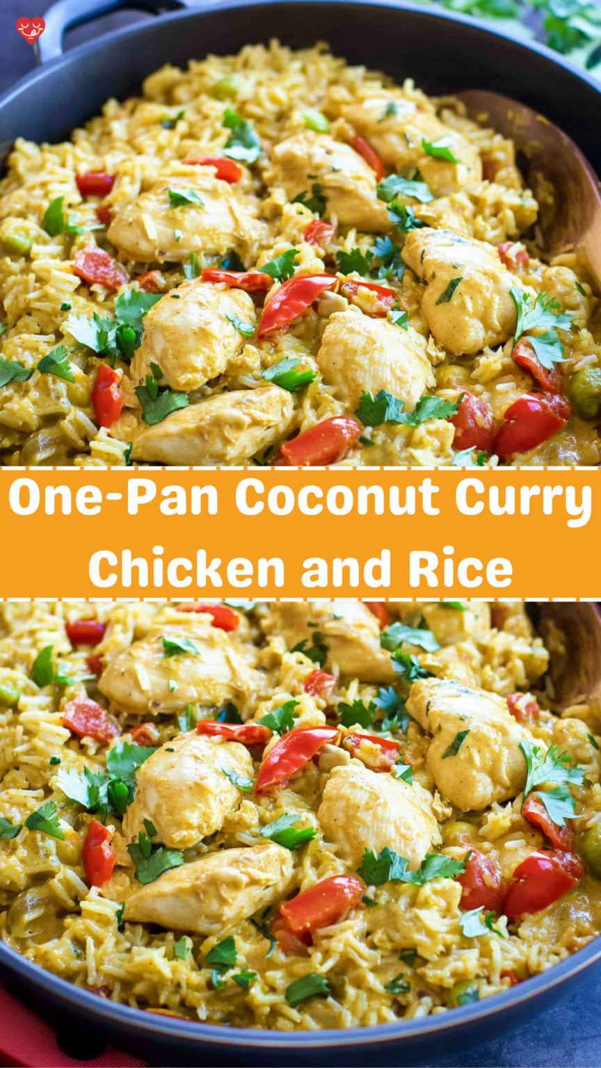 One-Pan Coconut Curry Chicken and Rice - Family Dinner Recipes