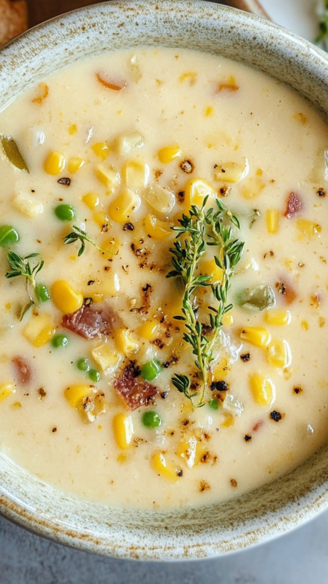 Creamy Corn Chowder with Bacon - Family Dinner Recipes