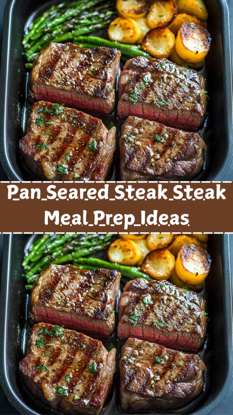 Pan Seared Steak Steak Meal Prep Ideas - Family Dinner Recipes