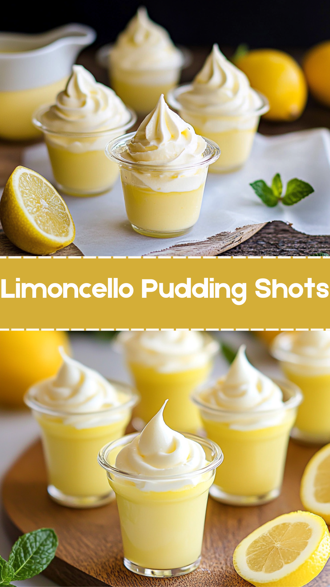 Limoncello Pudding Shots - Family Dinner Recipes