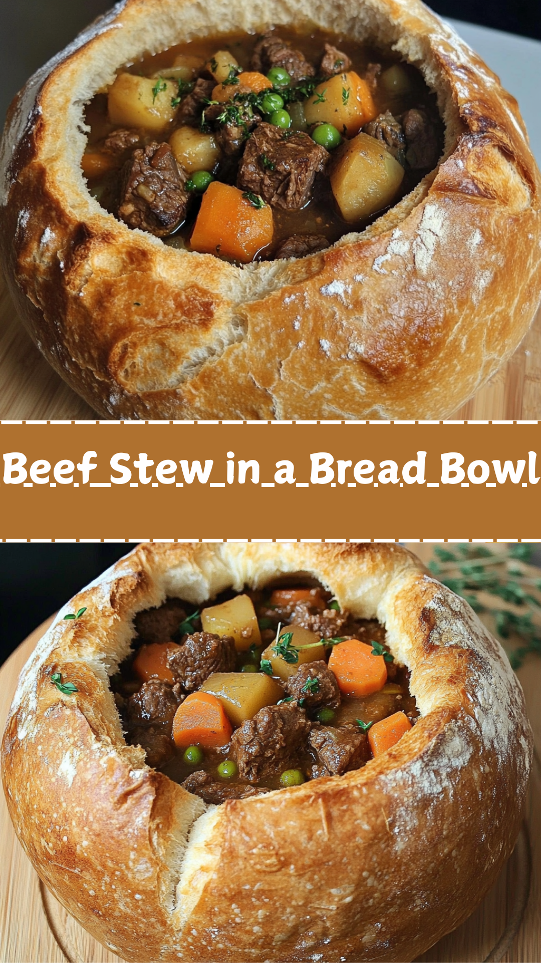 Beef Stew in a Bread Bowl - Family Dinner Recipes